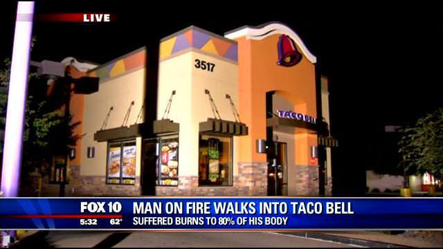 US Man on fire walks into Phoenix Taco Bell (Video) - Canada Journal ...