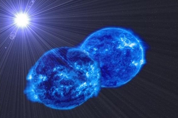 Monster Star Merger : Two giant stars are starting to merge ...
