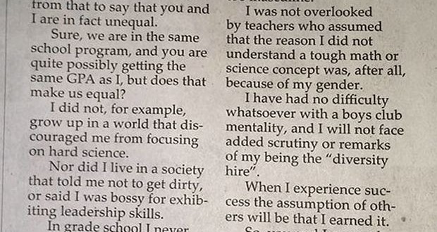 Jared Mauldin 'Engineering' student's humble letter praises female ...