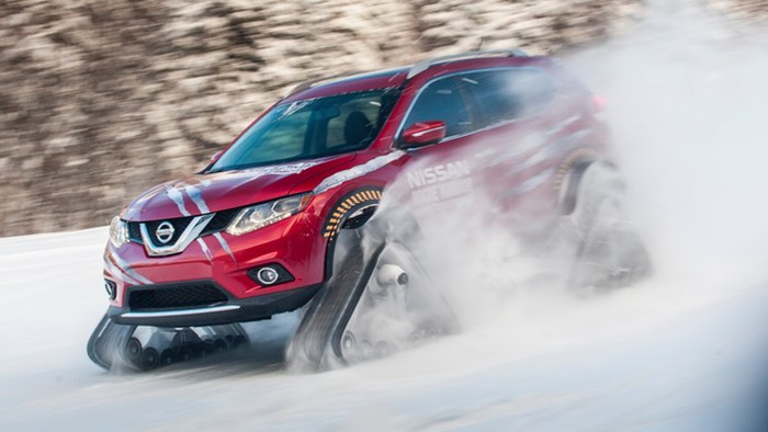 Nissan Rogue Warrior gets snow tracks, and it's awesome (Video ...